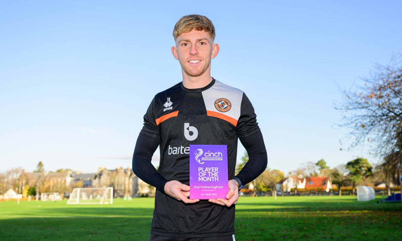 Dundee United: Kai Fotheringham wins player of month award