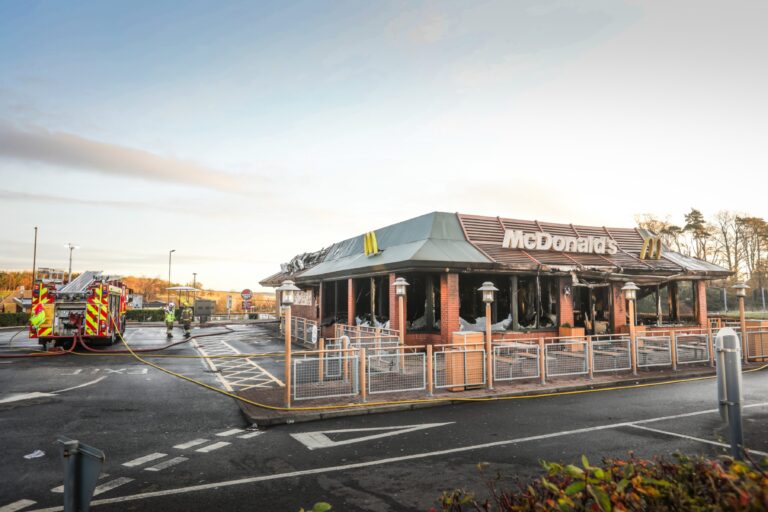 Monifieth McDonald's fire: Images reveal devastating aftermath