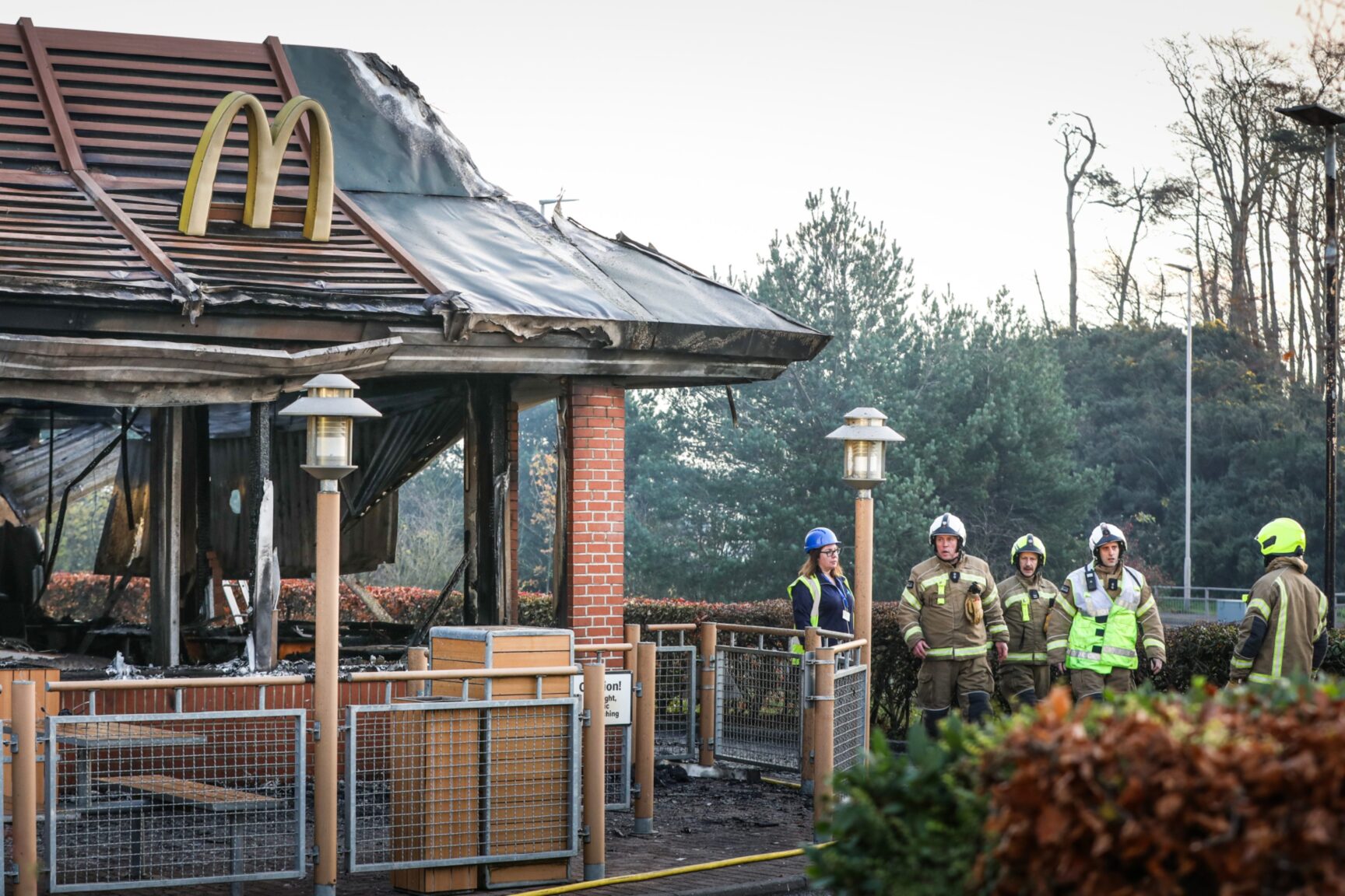 Monifieth McDonald's fire: Images reveal devastating aftermath