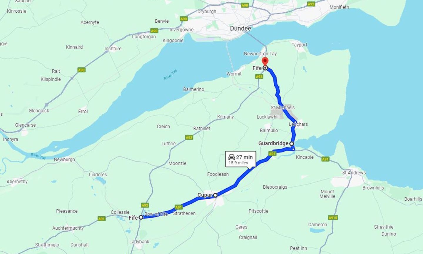 15-mile overnight diversion during A92 north-east Fife roadworks
