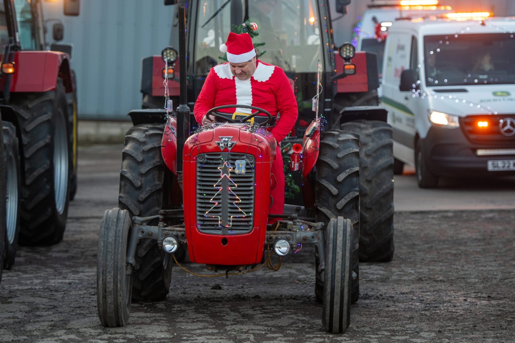 Forfar JAC charity tractor run in pictures