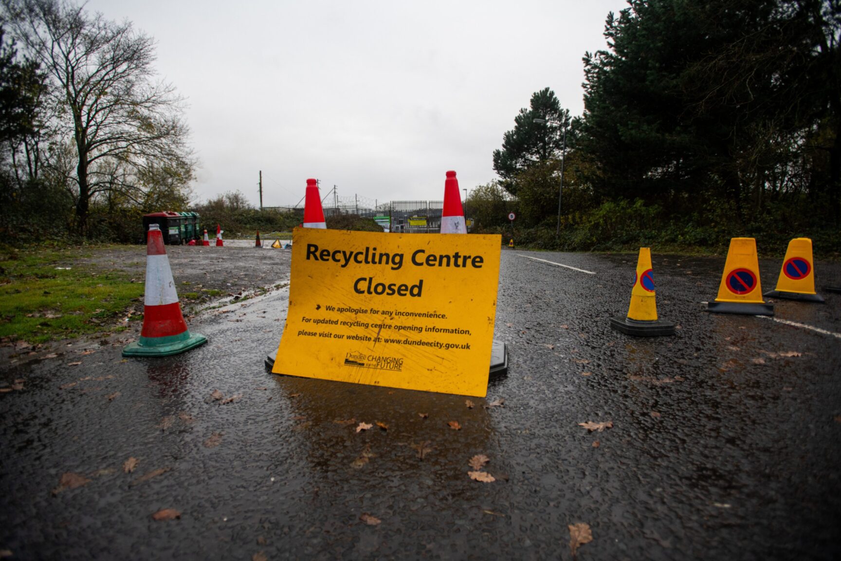 Flooding closures at Dundee's Riverside Recycling Centre double