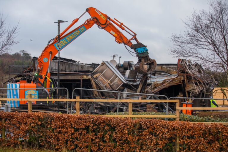 Monifieth McDonald's demolition under way after fire