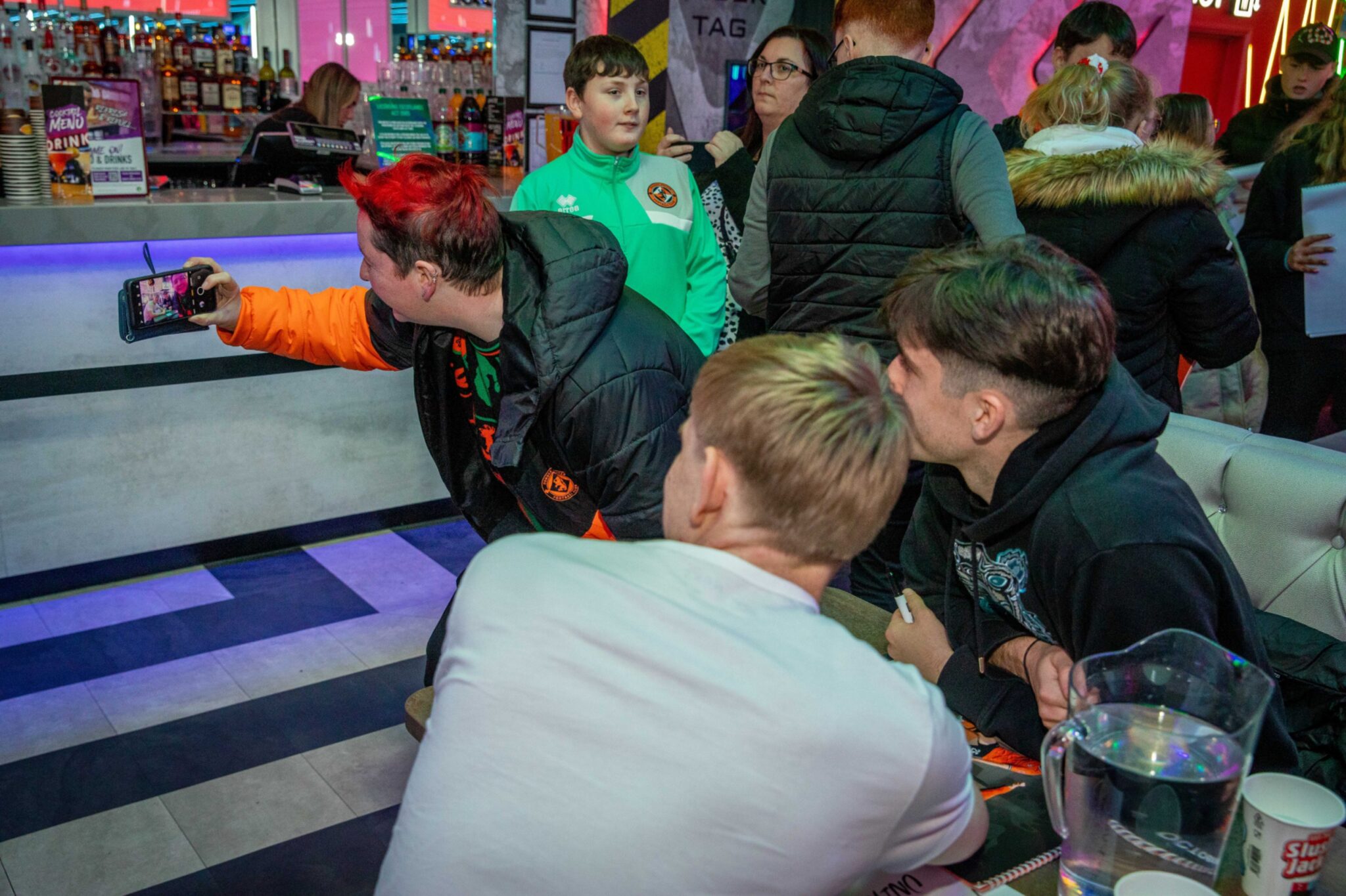 Pictures as fans meet Dundee United stars at Tenpin