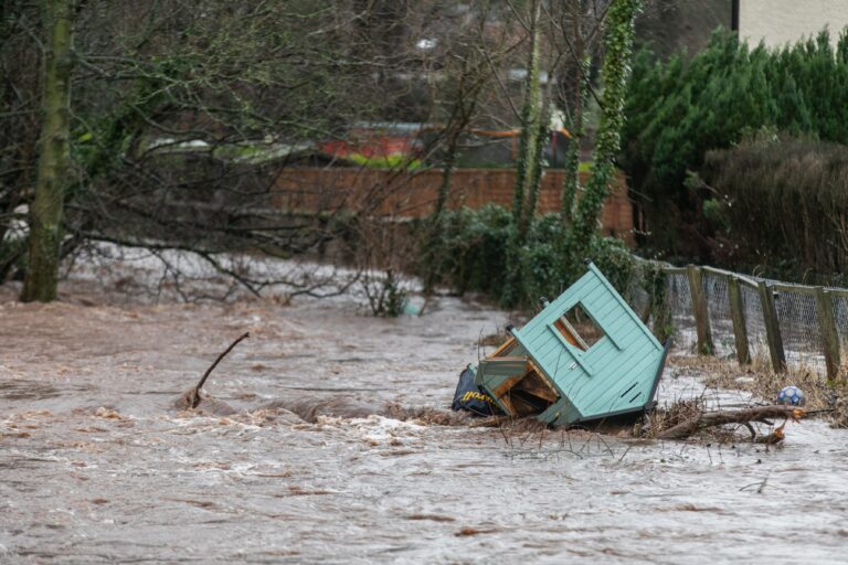 Storm Gerrit: Homes in Fife village 'under several inches of water'