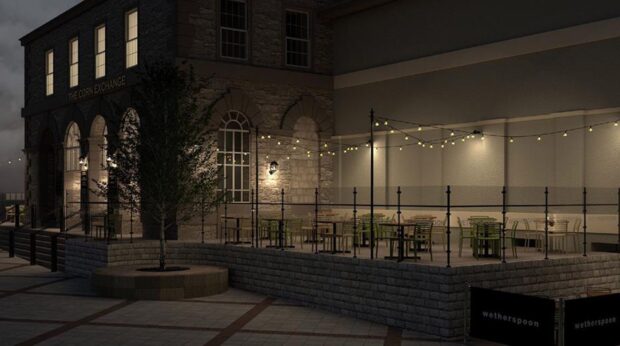 Designs reveal Arbroath J D Wetherspoon's outdoor seating plan