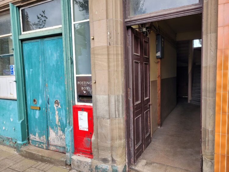 Ex-Alyth post office with consent for flat and house on sale for £60k