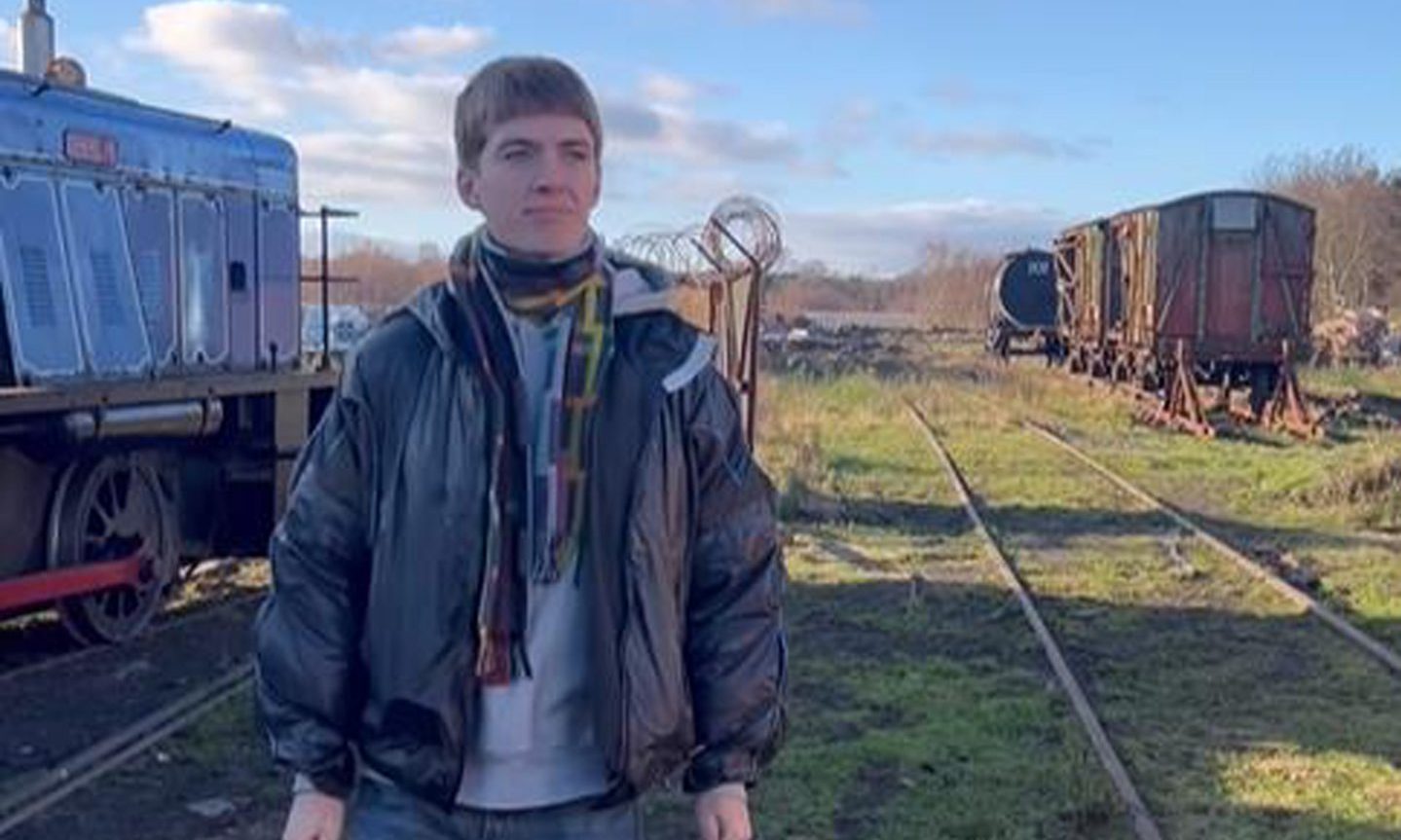 TikTok sensation Francis Bourgeois in Fife for latest train video