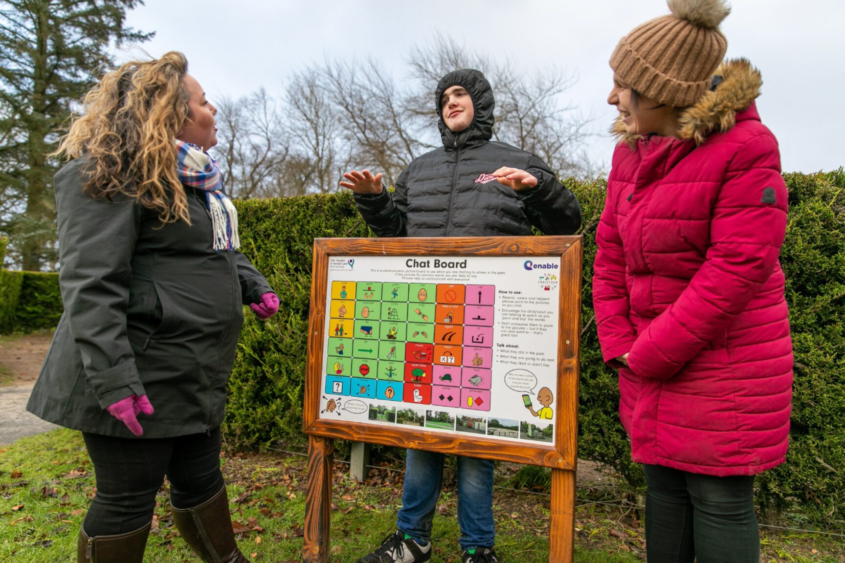 'Simple' Craigtoun Park chat boards help children communicate