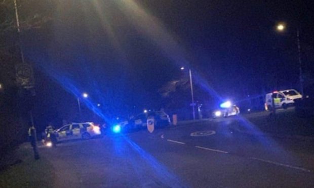 Hunt for driver as Fife police car damaged in chase