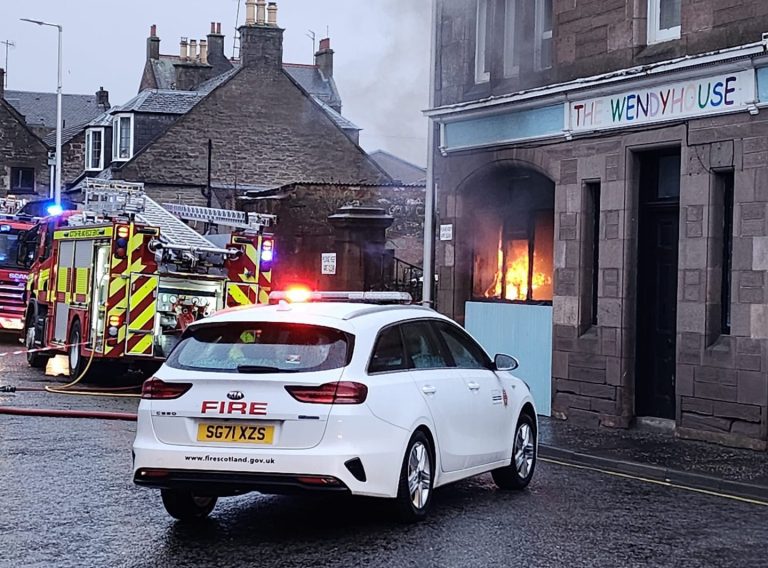 Fire crews tackle blaze at The Wendyhouse Nursery in Forfar