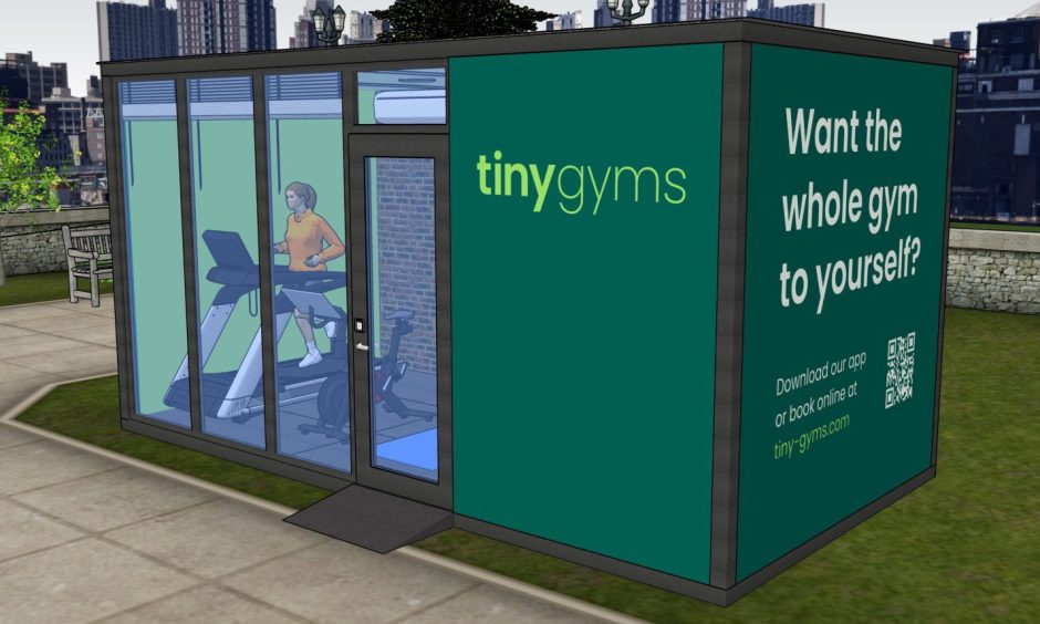 Tiny Gyms: Dundee businessman unveils private gym pod plan
