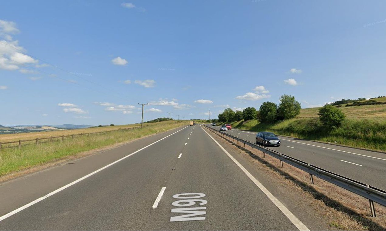 M90 shut northbound after crash near Perth's Broxden roundabout