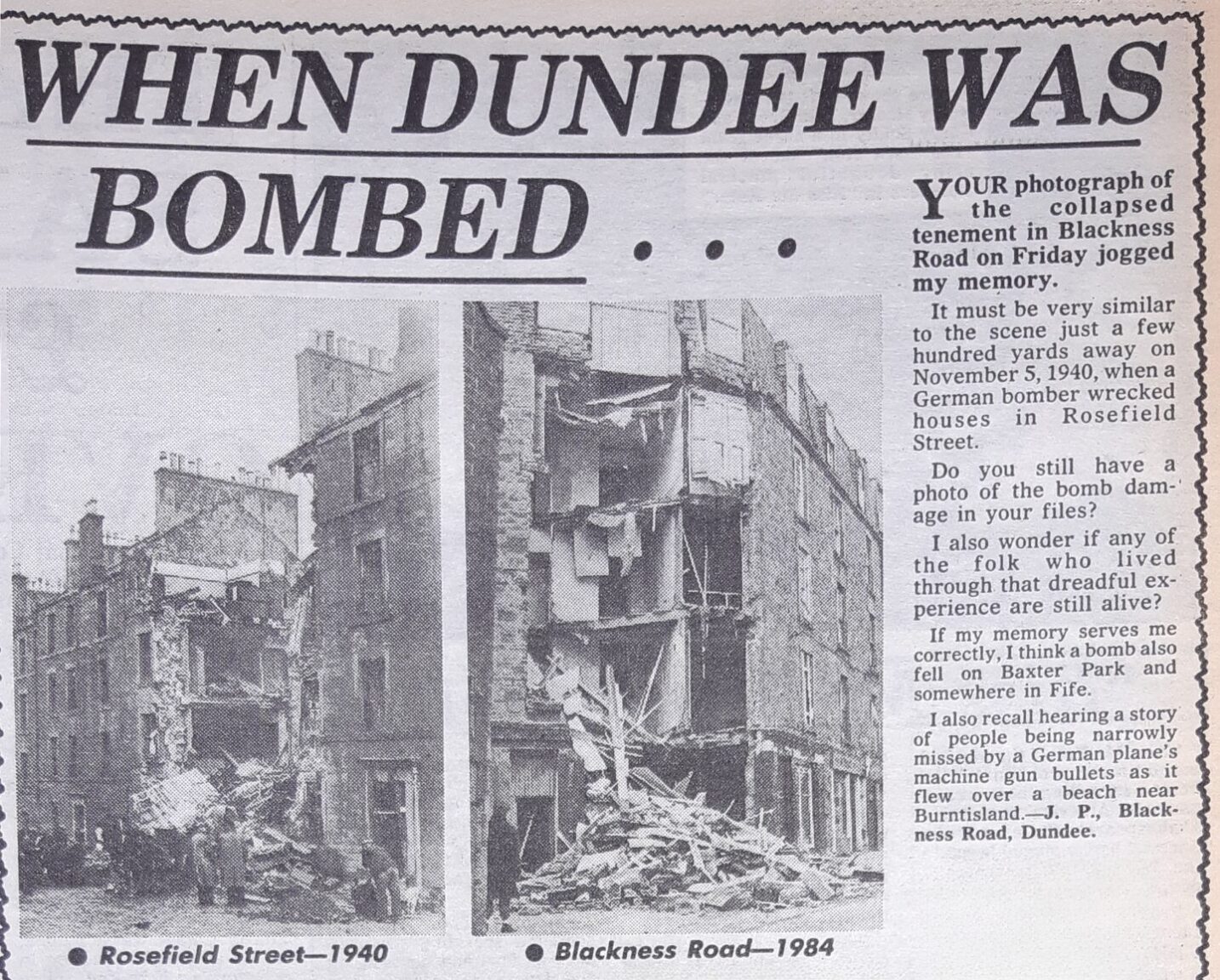 Dundee workers minutes from death in 1984 tenement collapse