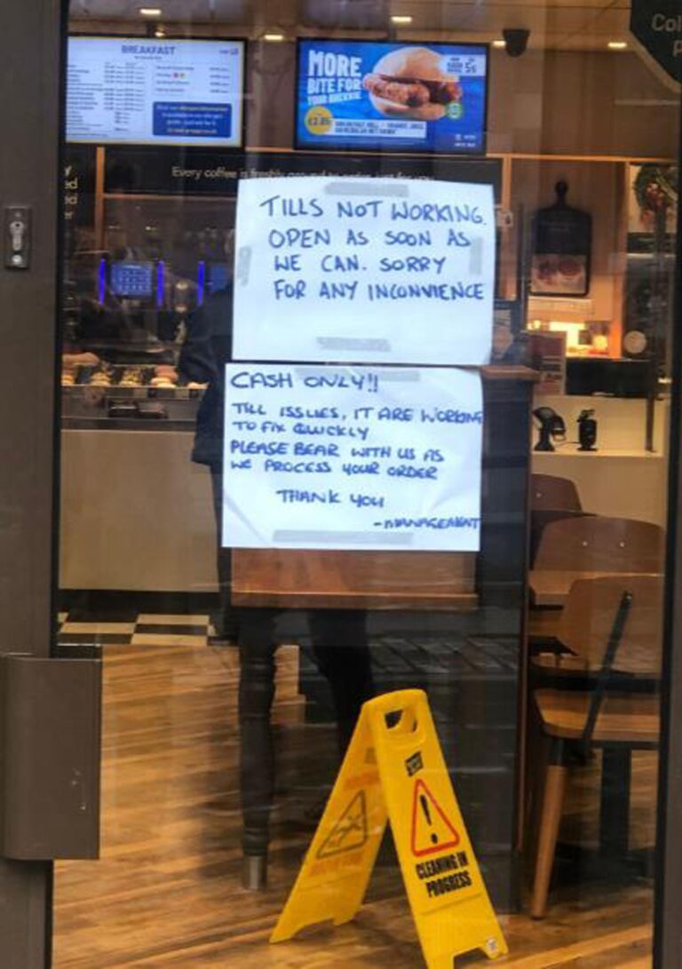 Greggs in Dundee among those shut due to problem with tills
