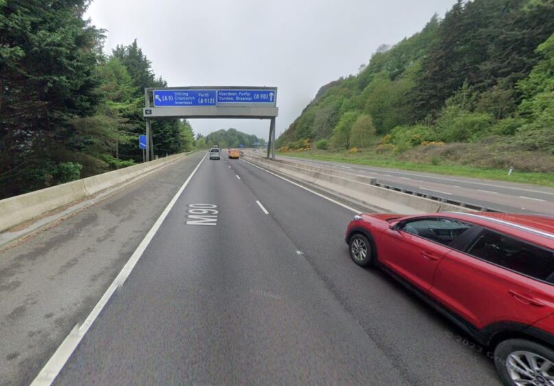 M90: Lane closures during roadworks on the Friarton Bridge