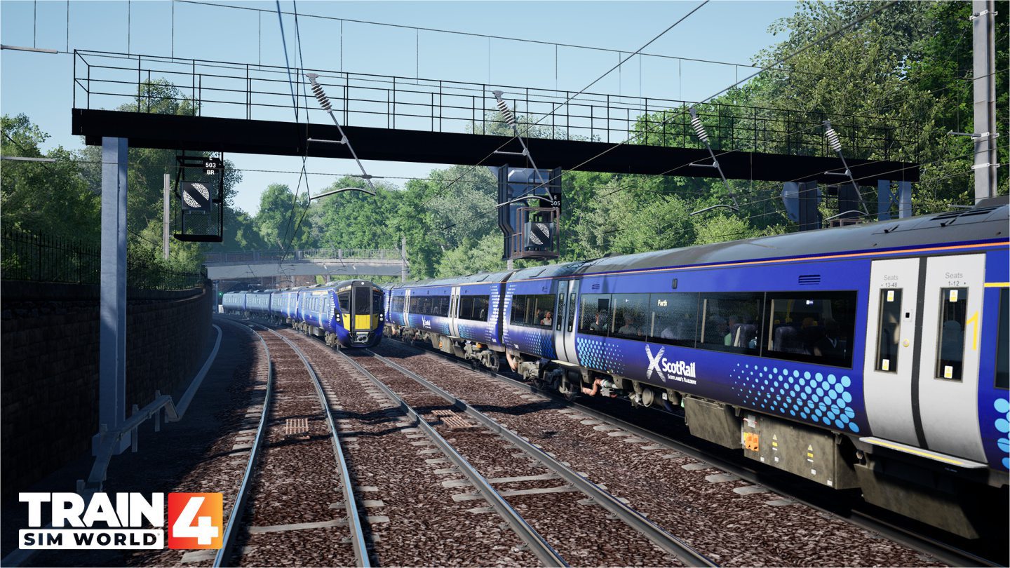 Images show Fife Circle route on Train Sim World 4