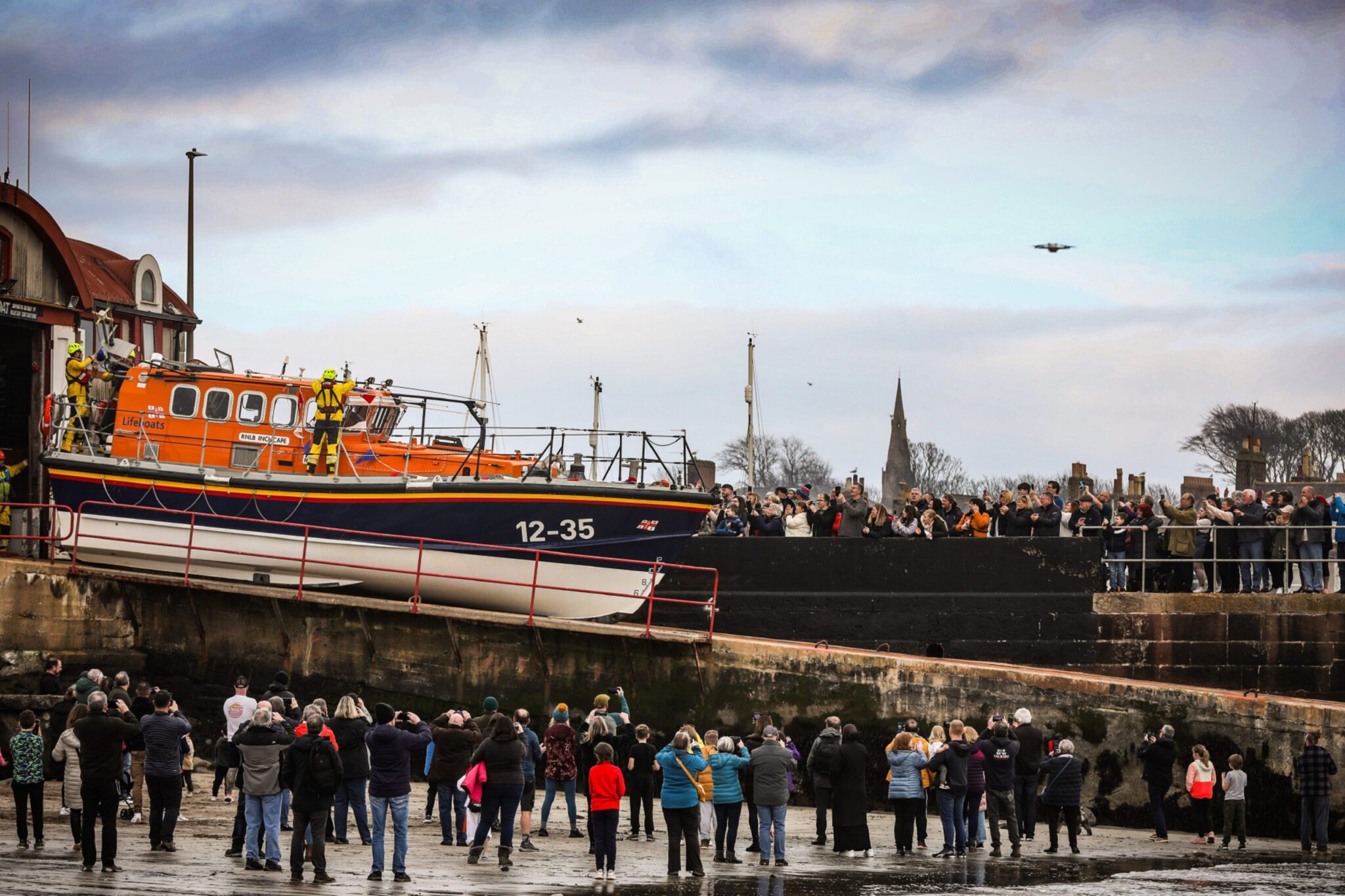 Tears and cheers as Arbroath lifeboat departs after 30 years of service