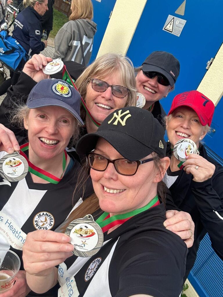 Perth walking football women celebrate European cup success