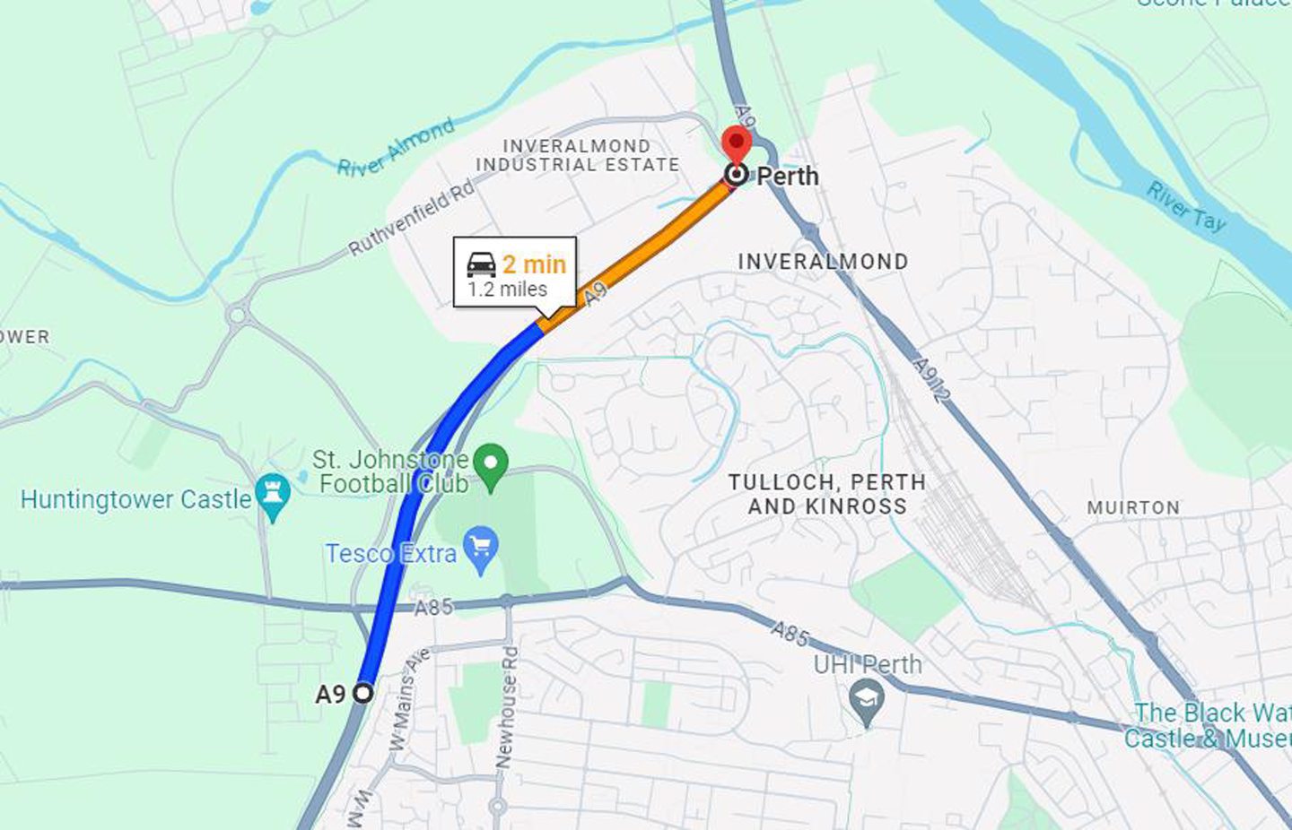 A9 in Perth to have reduced 50mph speed limit for 10 months
