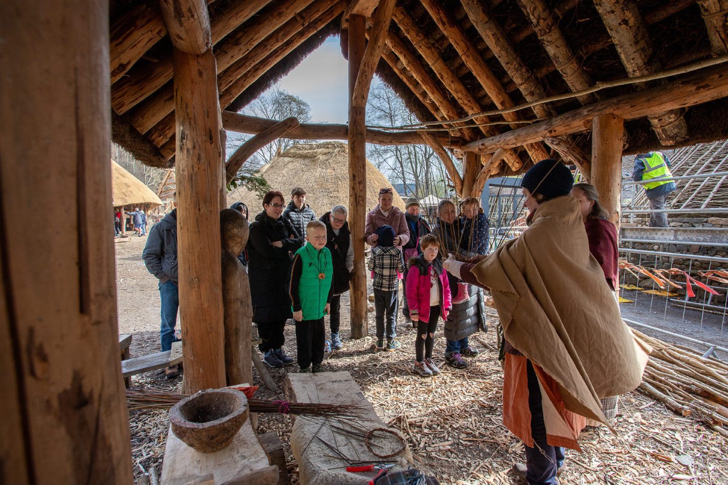 Crannog centre rebuild: We join Loch Tay construction crew