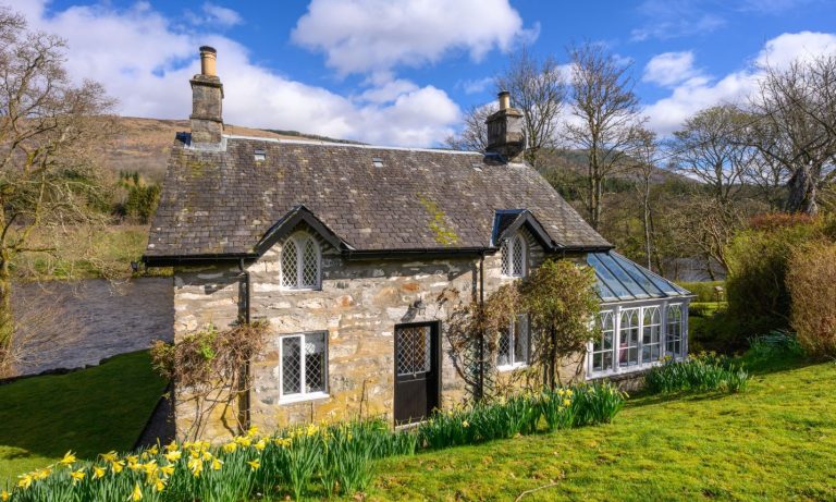 Idyllic Perthshire cottage on banks of River Lyon on sale for £350k