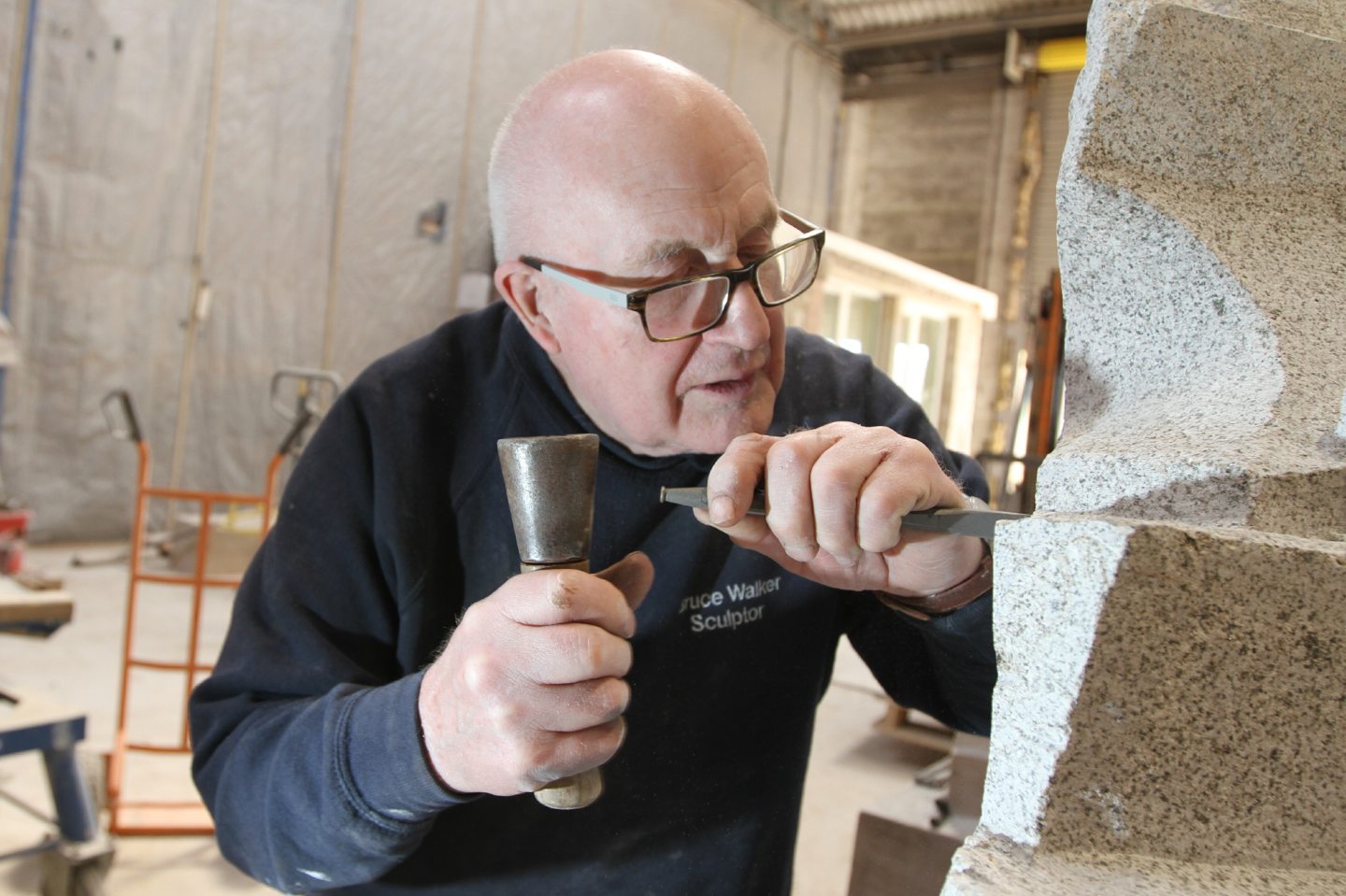 Art legacy of Angus stone sculptor and glass engraver Bruce Walker ...