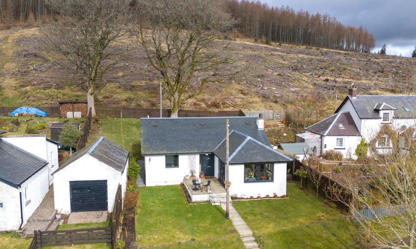 Cottage in Angus Glens has beautiful views and stunning interior