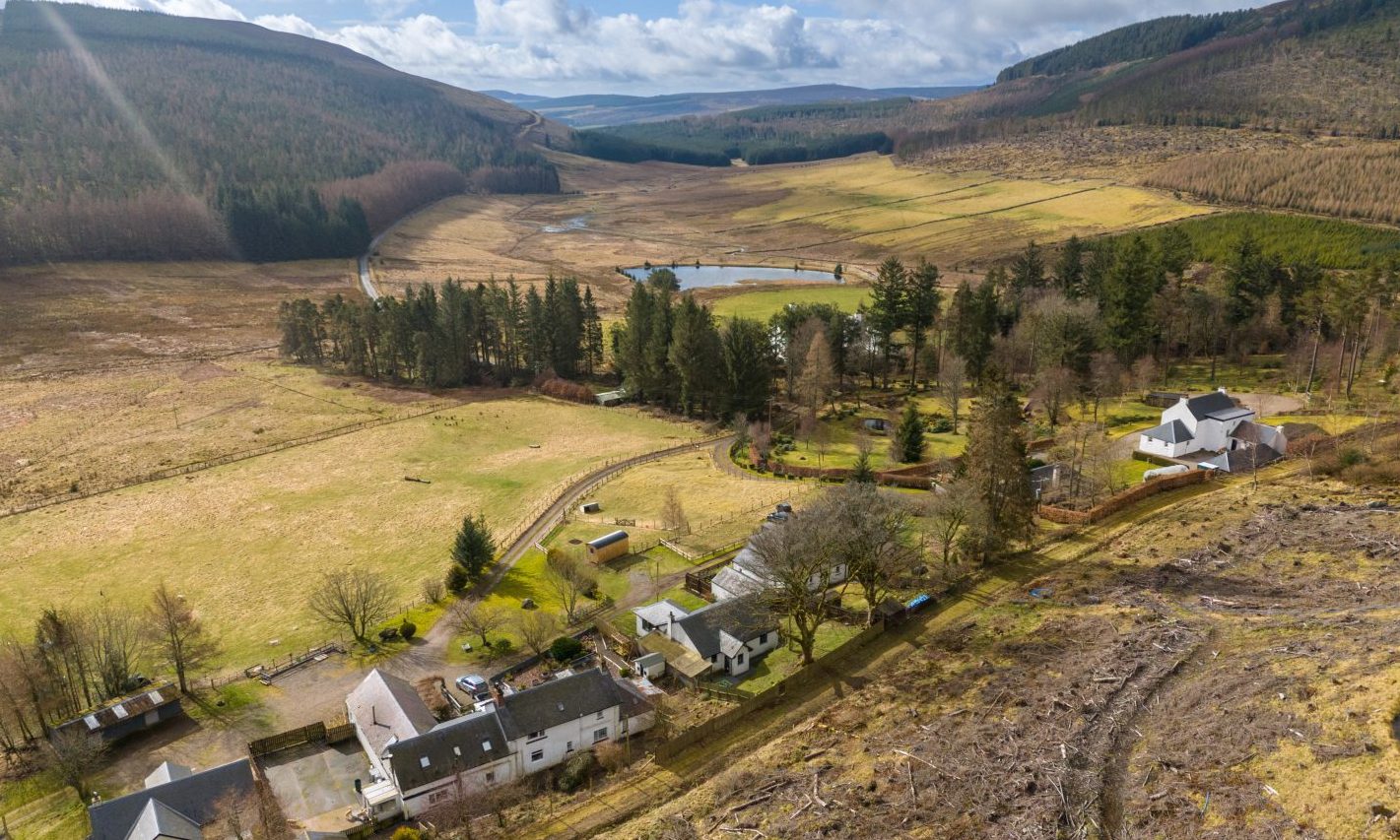 Cottage in Angus Glens has beautiful views and stunning interior