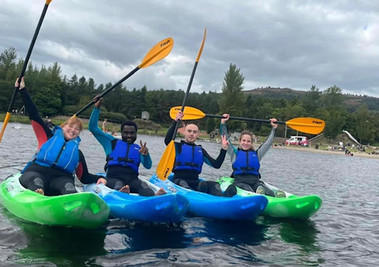 Sarah couldn't walk but now she takes people canoeing in Fife