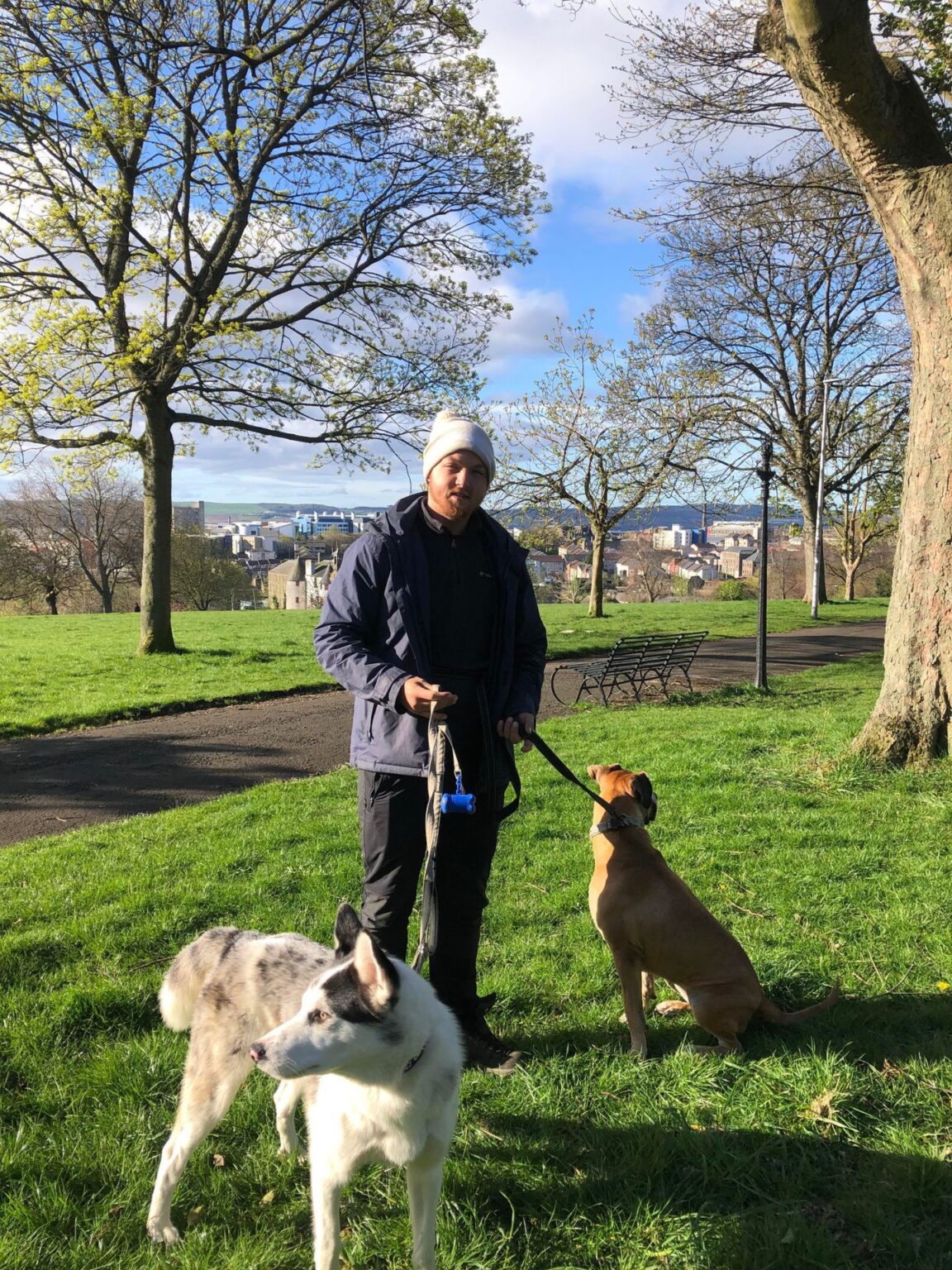 Walking Pleb: Man camps in Dundee parks during charity walk