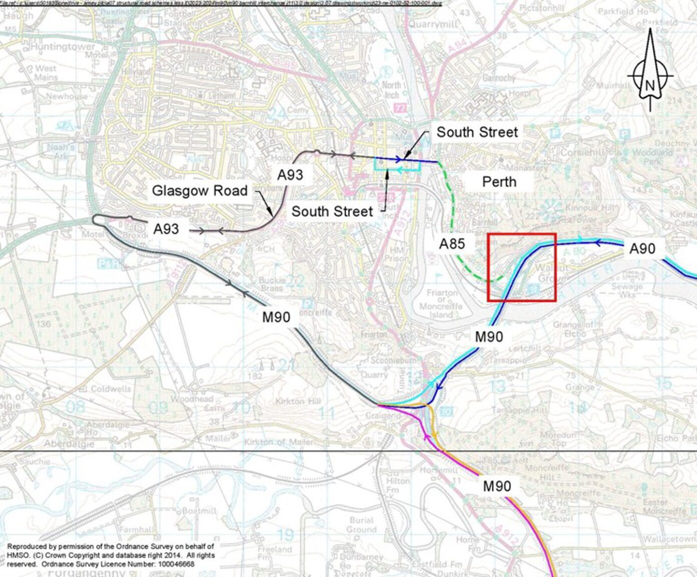 Overnight roadworks to take place on busy A90 junction near Perth - The ...