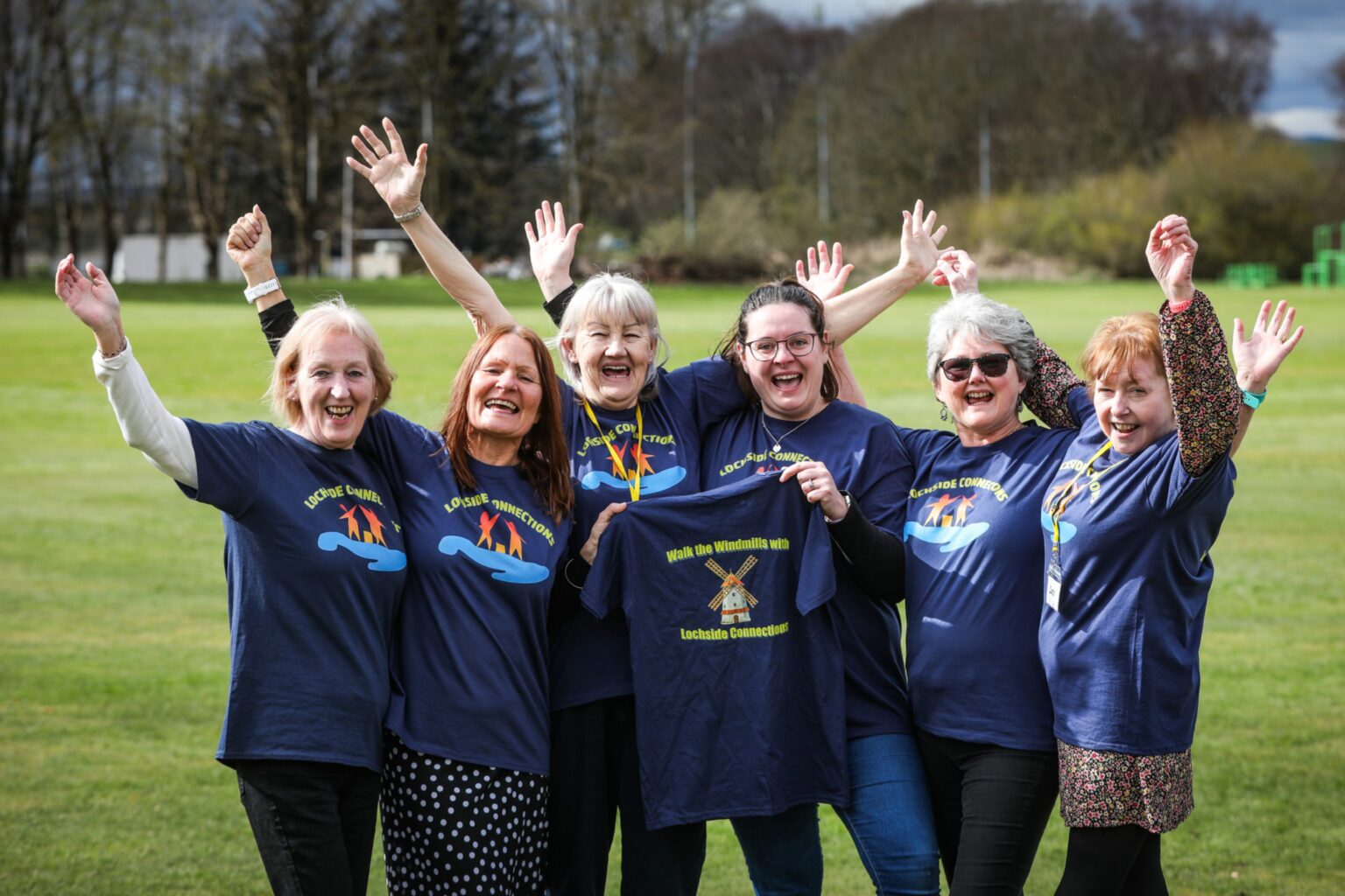 Forfar dementia centre members 'walk the windmills' for funds