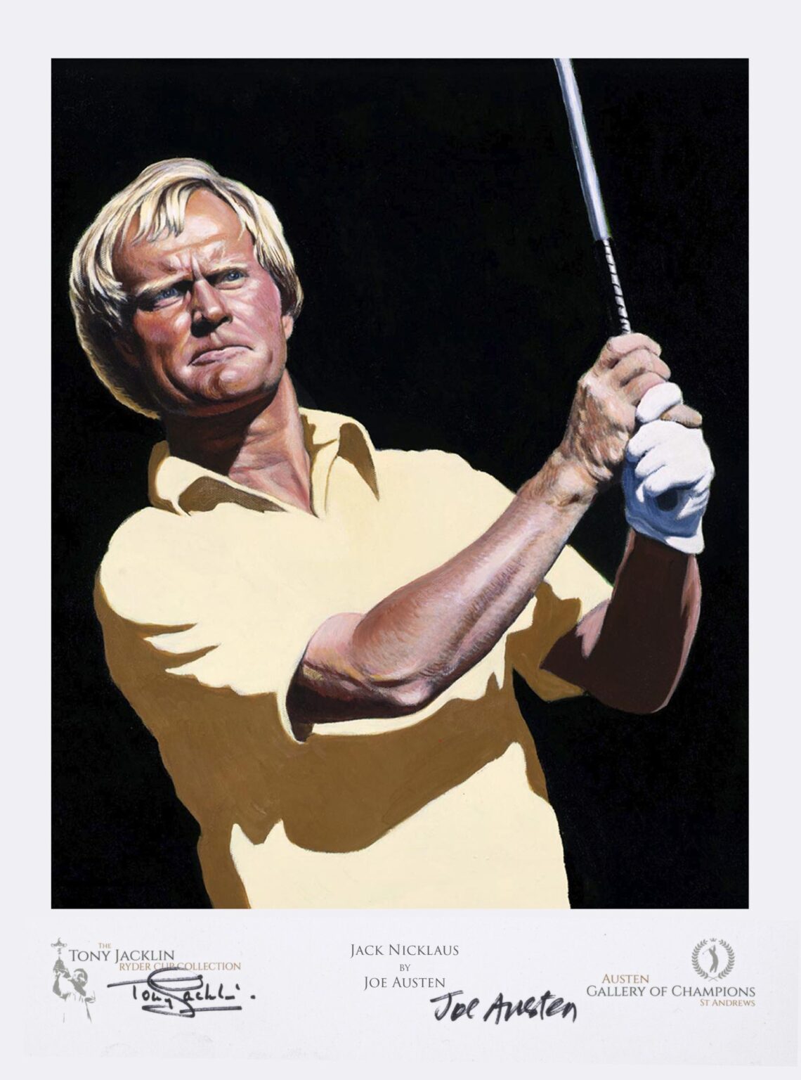 Joe Austen enlists Tony Jacklin for CHAS golf portraits fundraiser