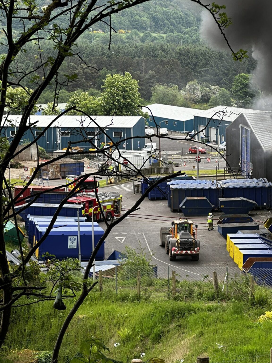 Fire crews tackle major blaze at Friarton Depot in Perth