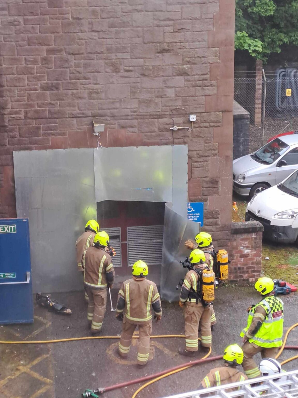 The Vennel: Firefighters tackle blaze at former Forfar pool
