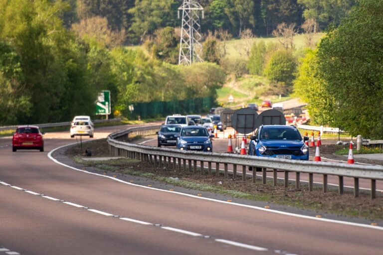 Lane remains closed on A90 north of Dundee months after damage