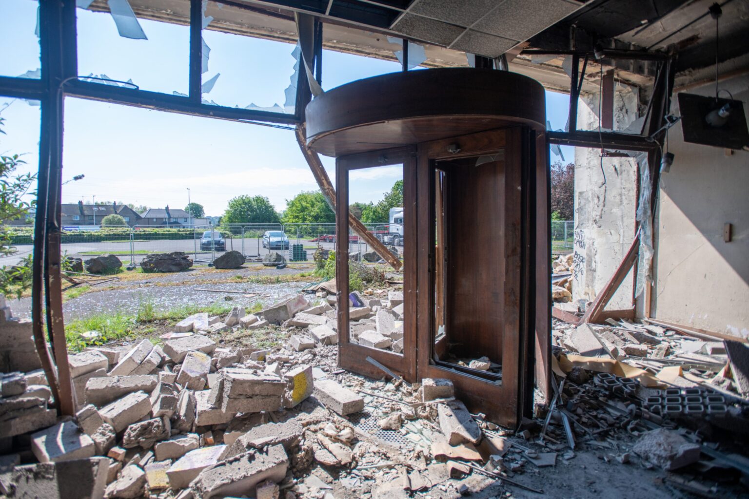 Demolition of Dundee NCR building starts as part of stadium work