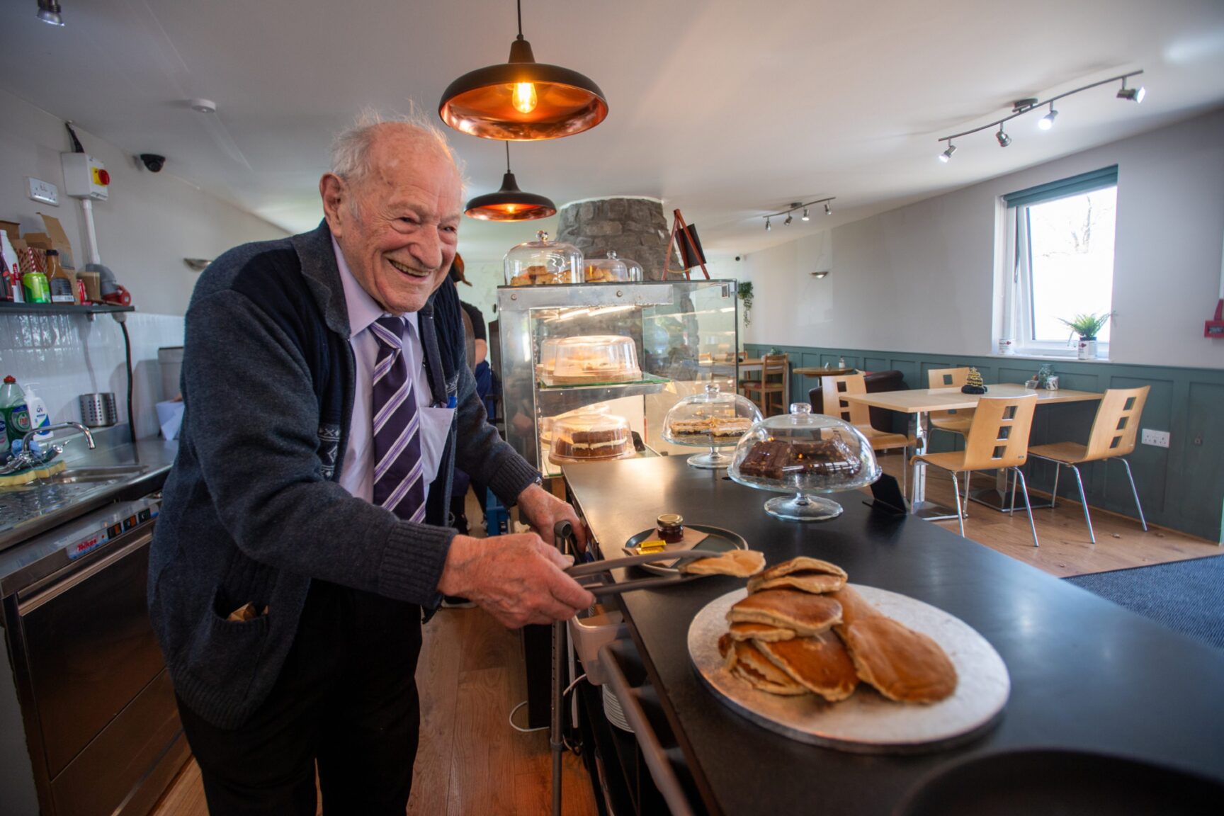 Celebratory pancakes for 50 years of Letham craft shop