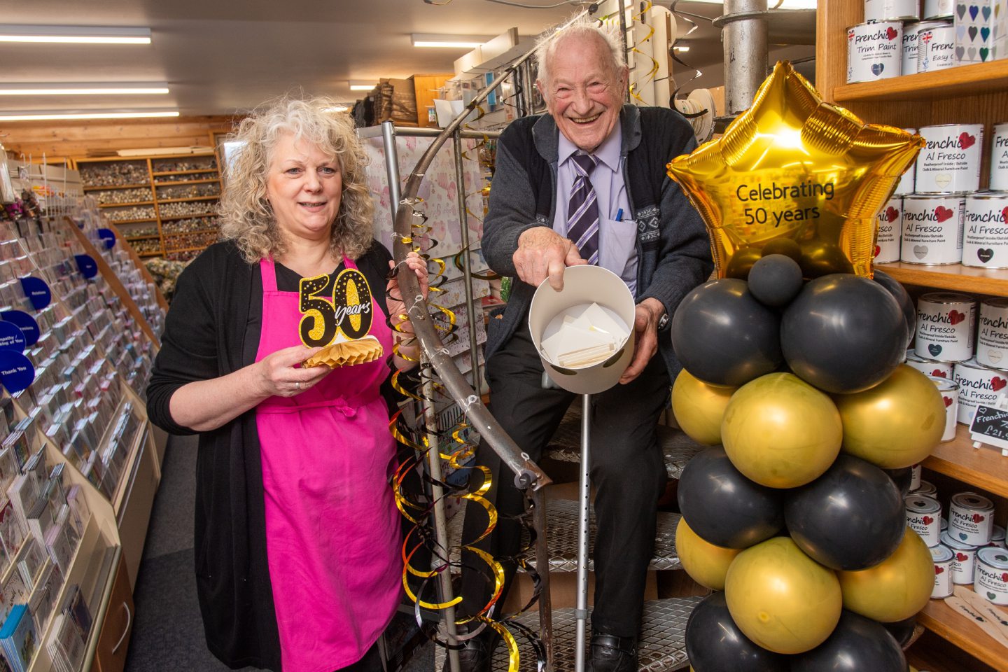 Celebratory pancakes for 50 years of Letham craft shop
