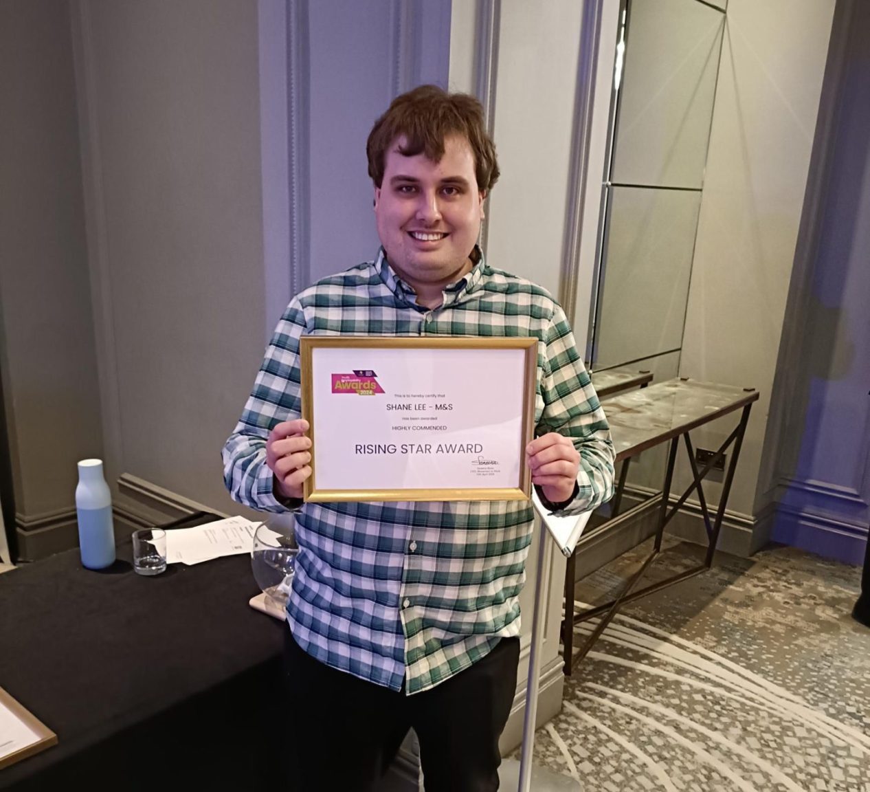 Dundee M&S worker Shane gets 'outstanding' dedication award