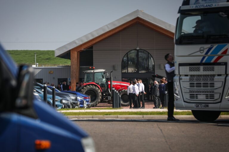 Fife farm worker Kevin Buttercase honoured with 50-tractor convoy