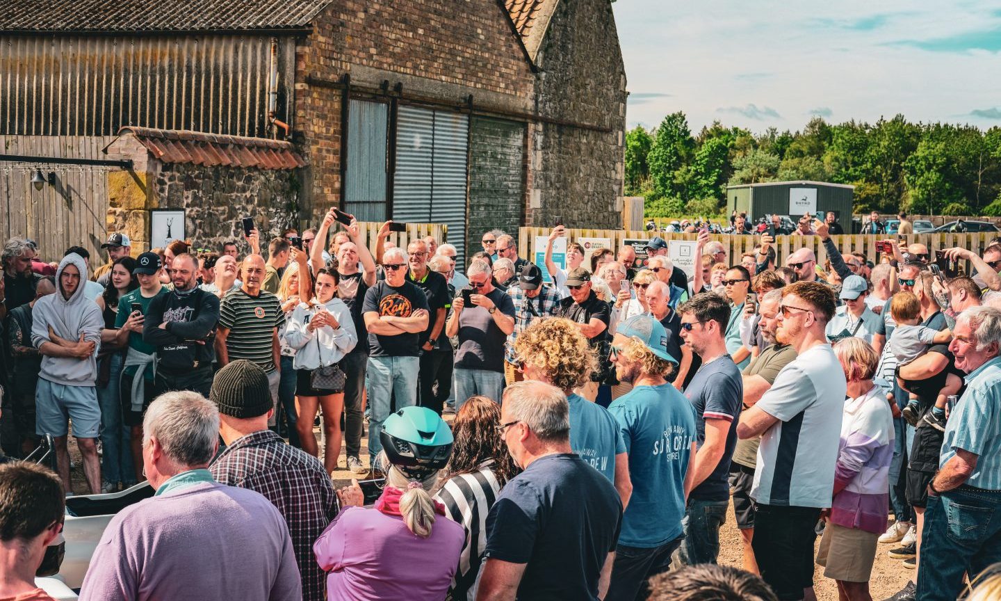 Classic F1 car at Fife's Rhynd cafe's monthly motoring meet-up