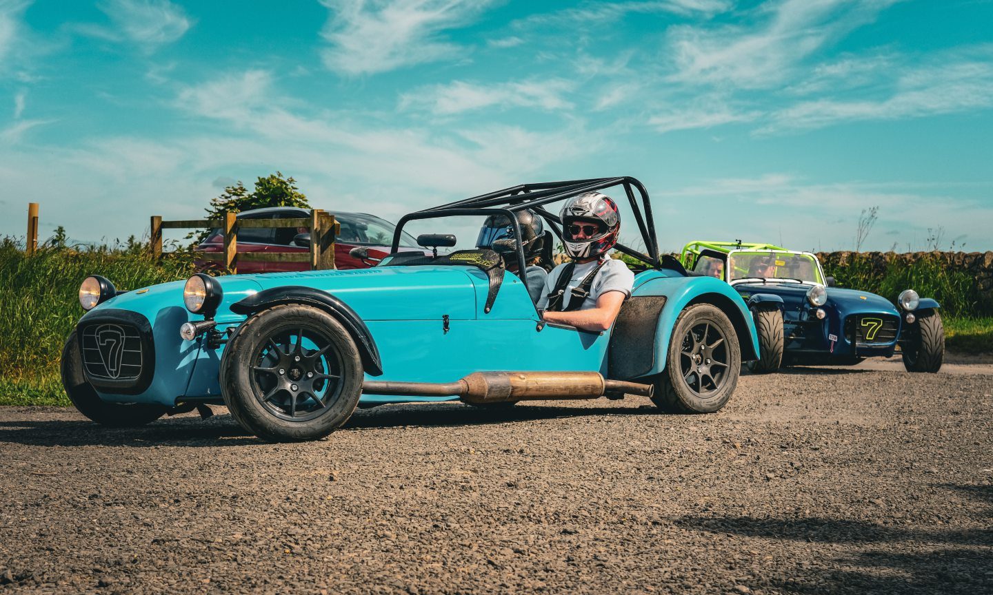 Classic F1 car at Fife's Rhynd cafe's monthly motoring meet-up