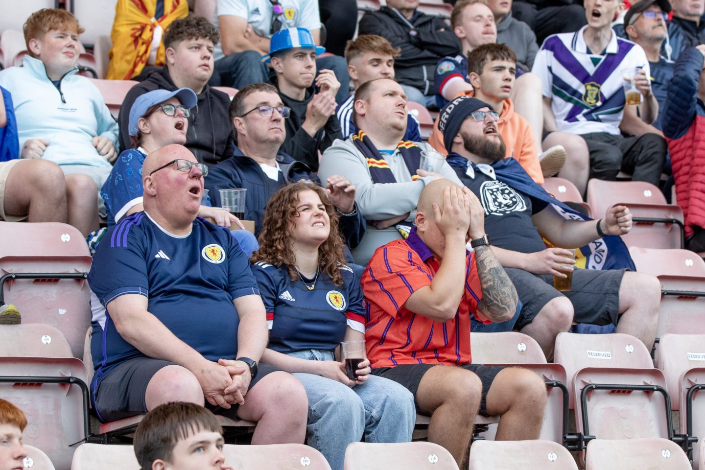 Pictures from Dunfermline fan zone for Scotland v Switzerland