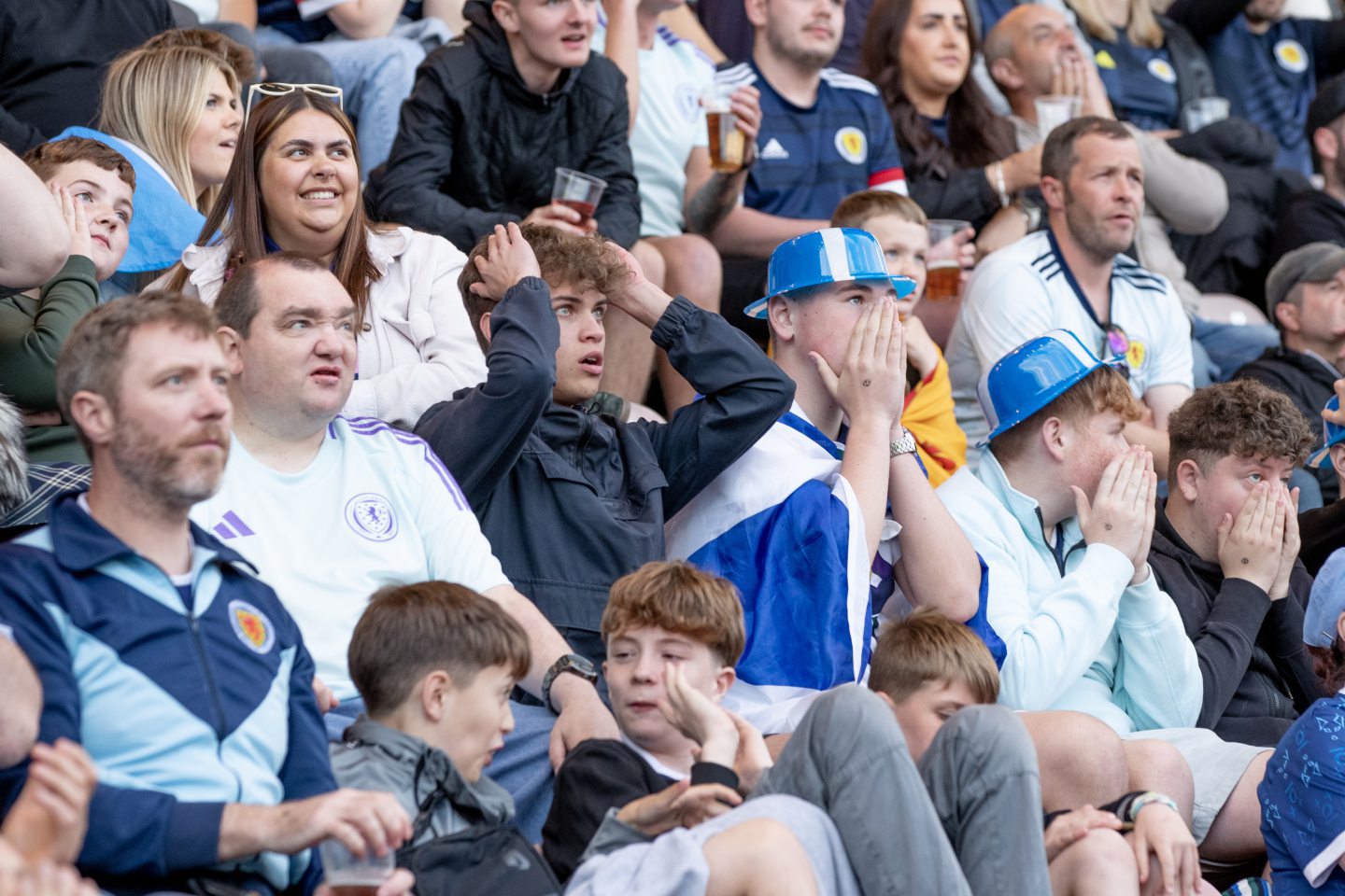 Pictures from Dunfermline fan zone for Scotland v Switzerland
