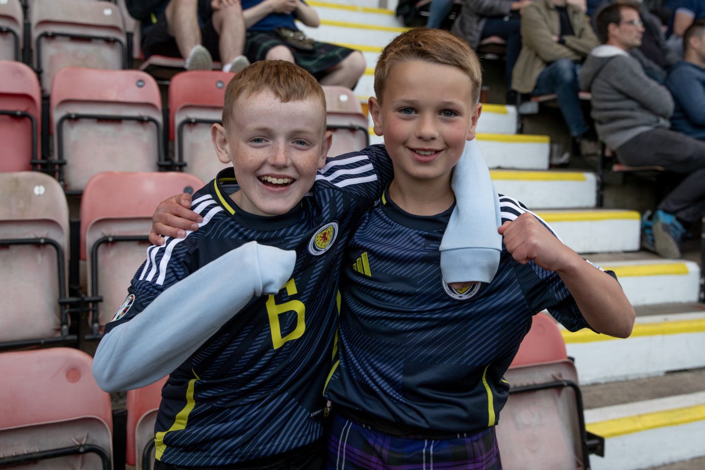 Pictures from Dunfermline fan zone for Scotland v Switzerland