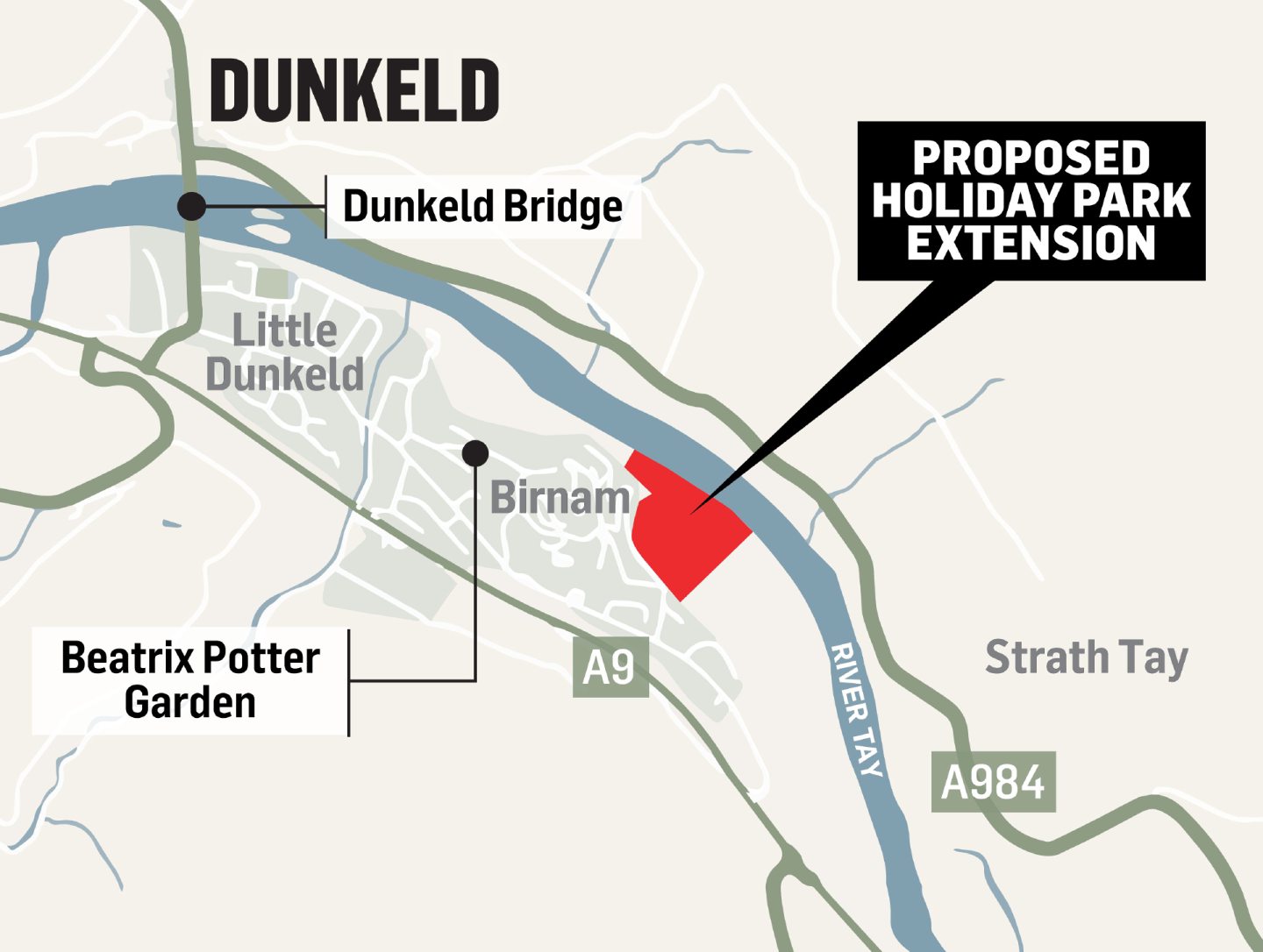 Fight for 'very large' expansion of Perthshire caravan park