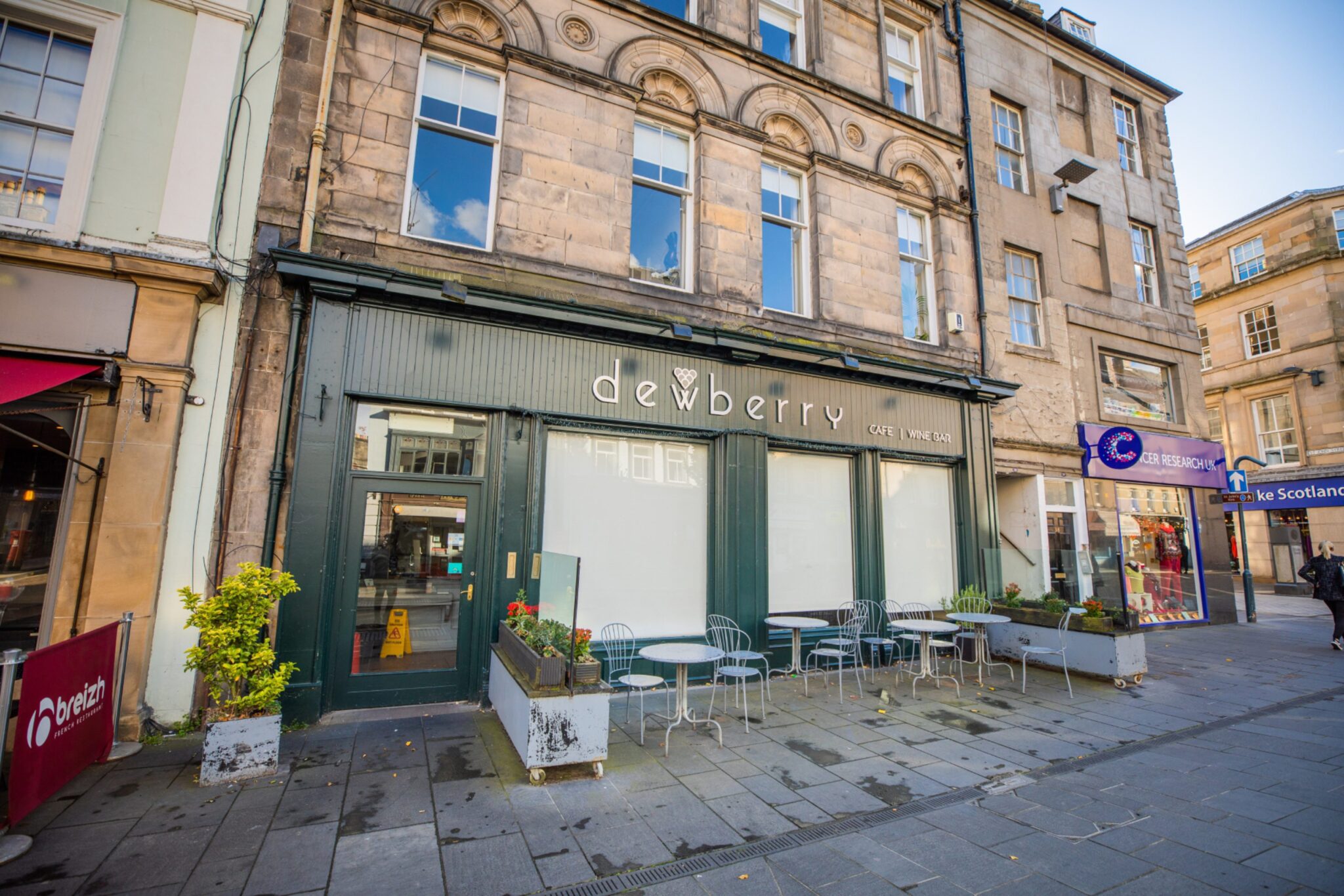 Former Dewberry Cafe and Wine Bar in Perth for sale