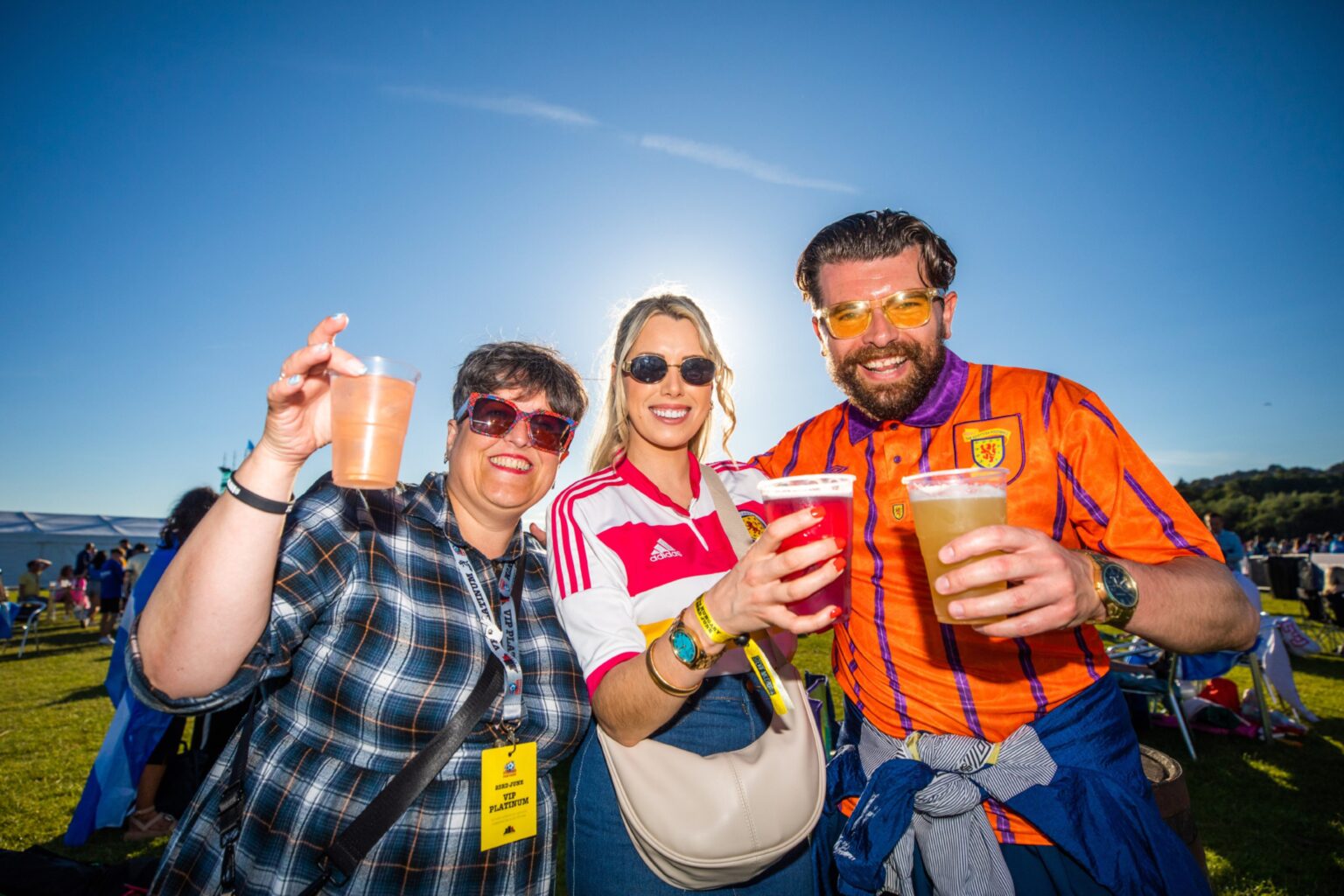 Pictures as fans watch Scotland v Hungary at Dundee fan zone